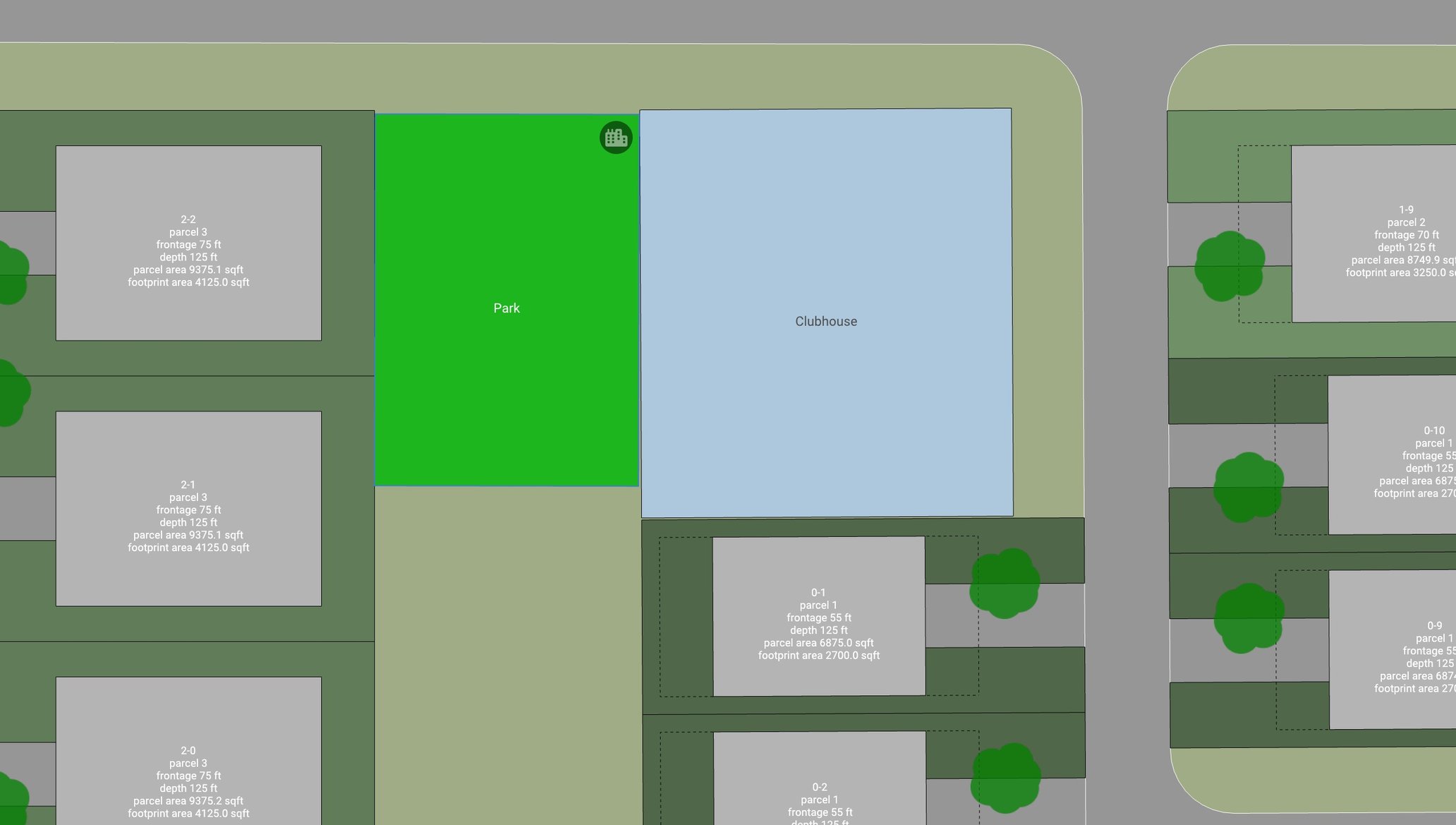 Flexible open spaces in Low Density