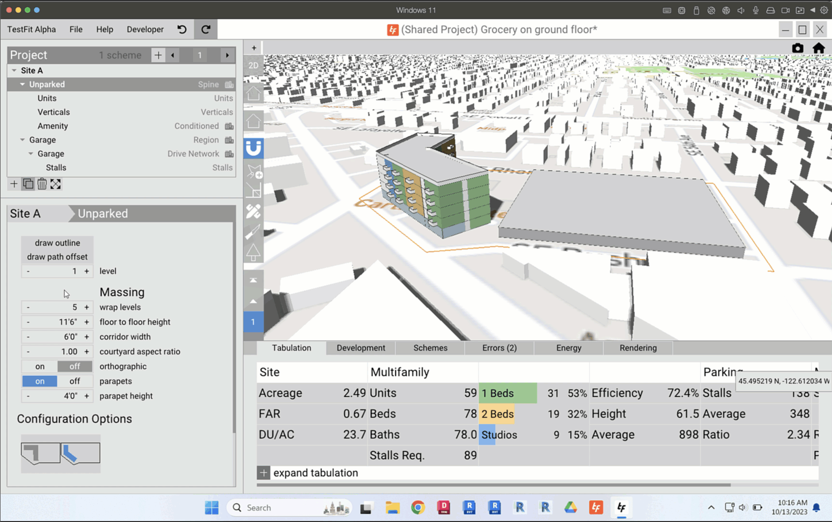 Adding a region to a specific level
