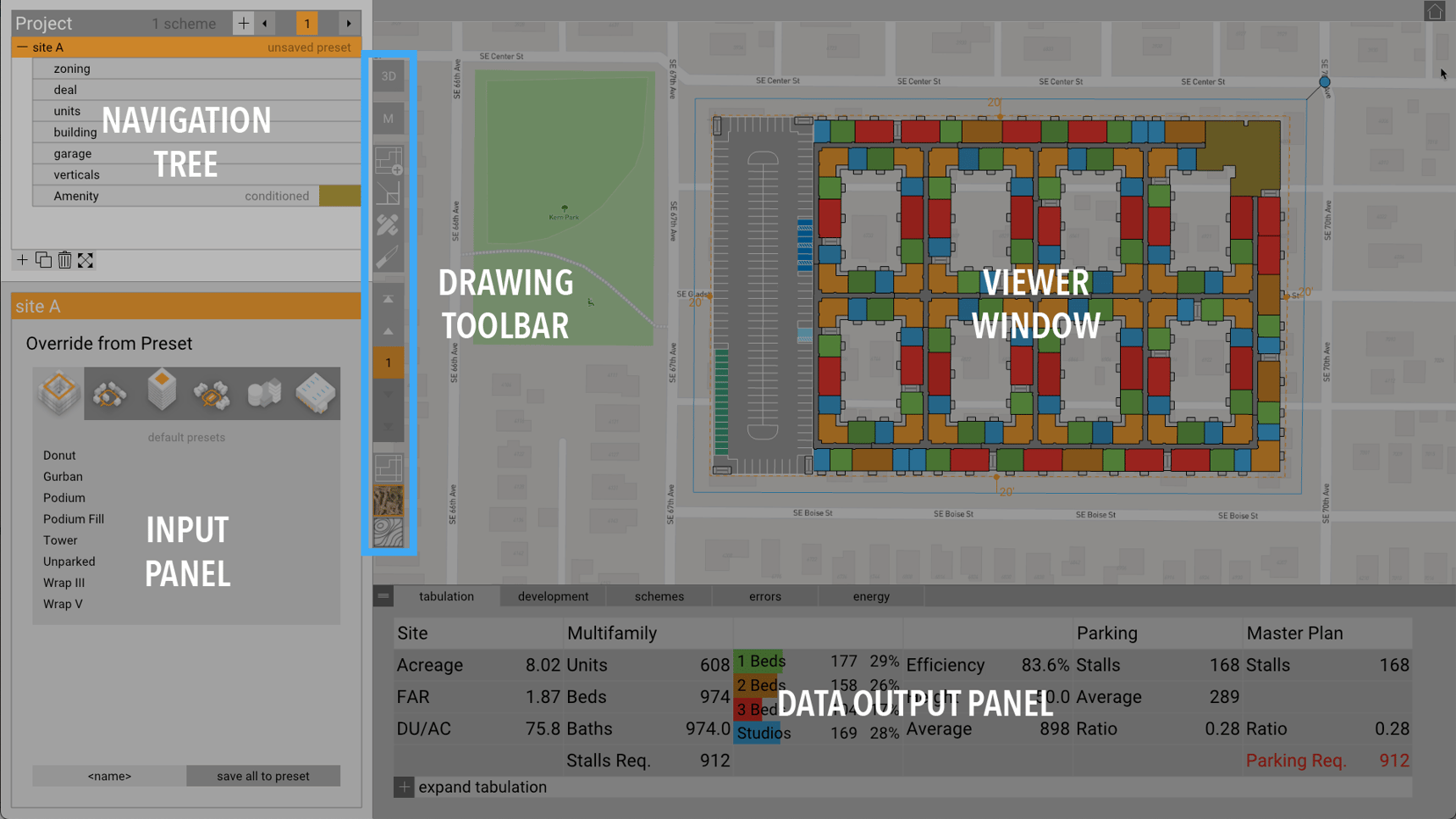 TestFit User Interface