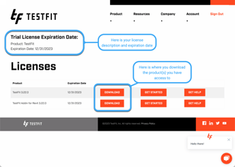How to log into the TestFit portal