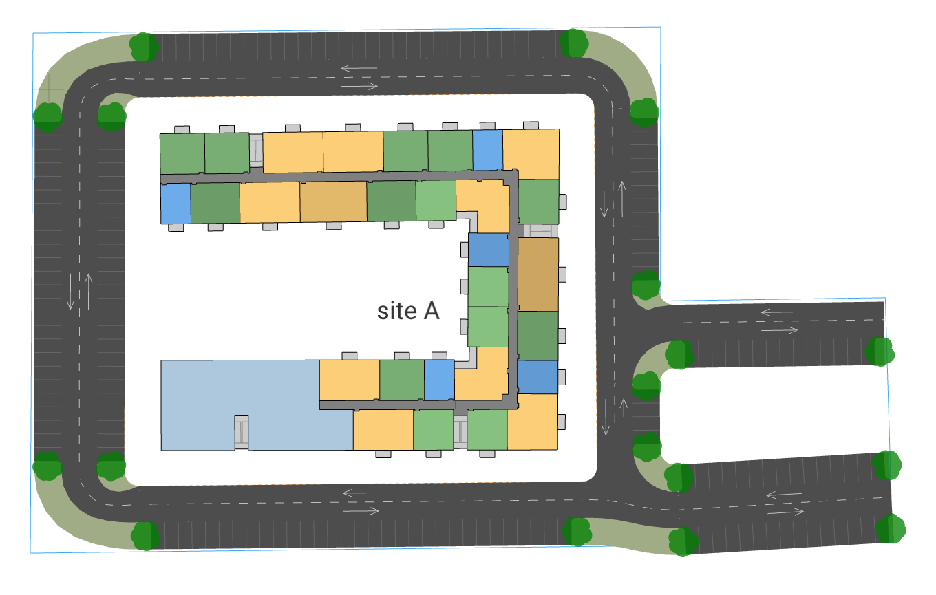 Issue: TestFit does not place single-loaded parking in a surface lot