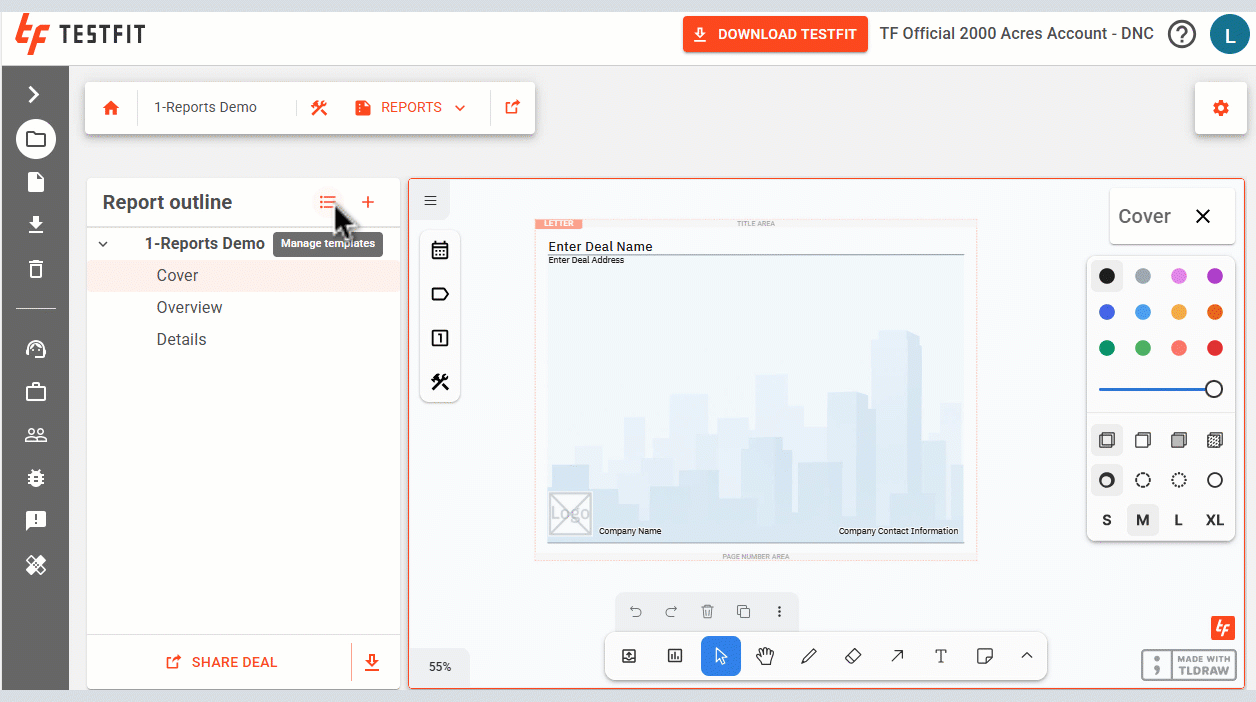 TestFit Release - Web 1.26.0 - Custom Report Templates