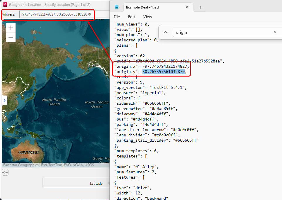 Geolocate DXF Export