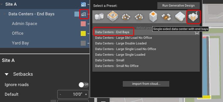 Data Center - Irregular End Bays